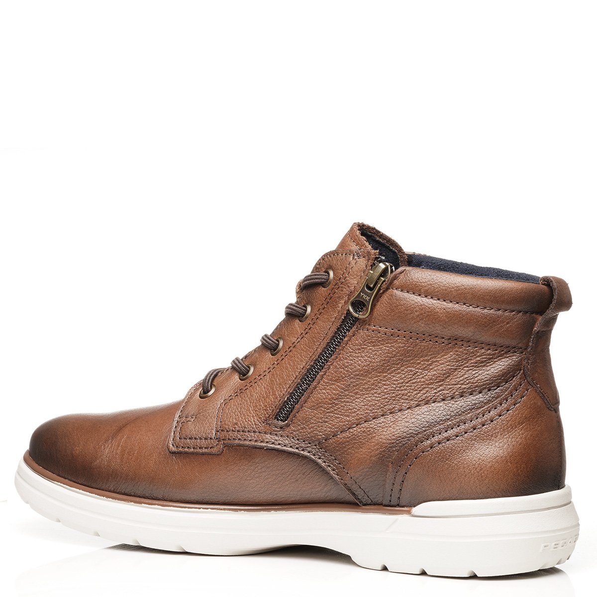 BOTINES CUERO HOMBRE PEGADA CAFÉ 126604-01