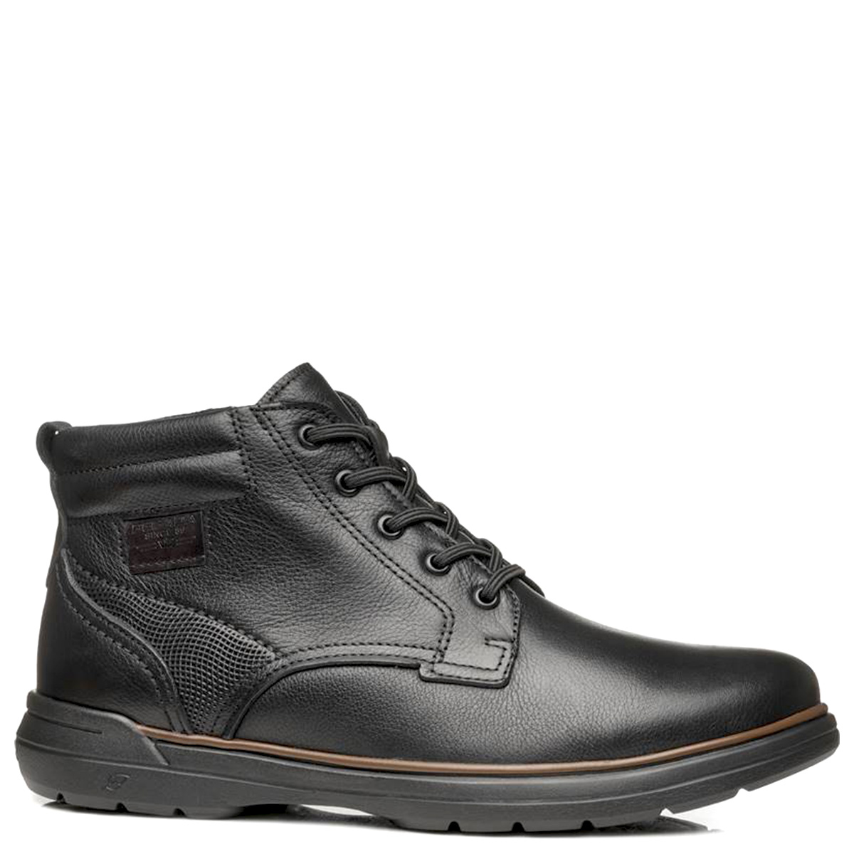 BOTINES CUERO HOMBRE PEGADA NEGRO 126604-03