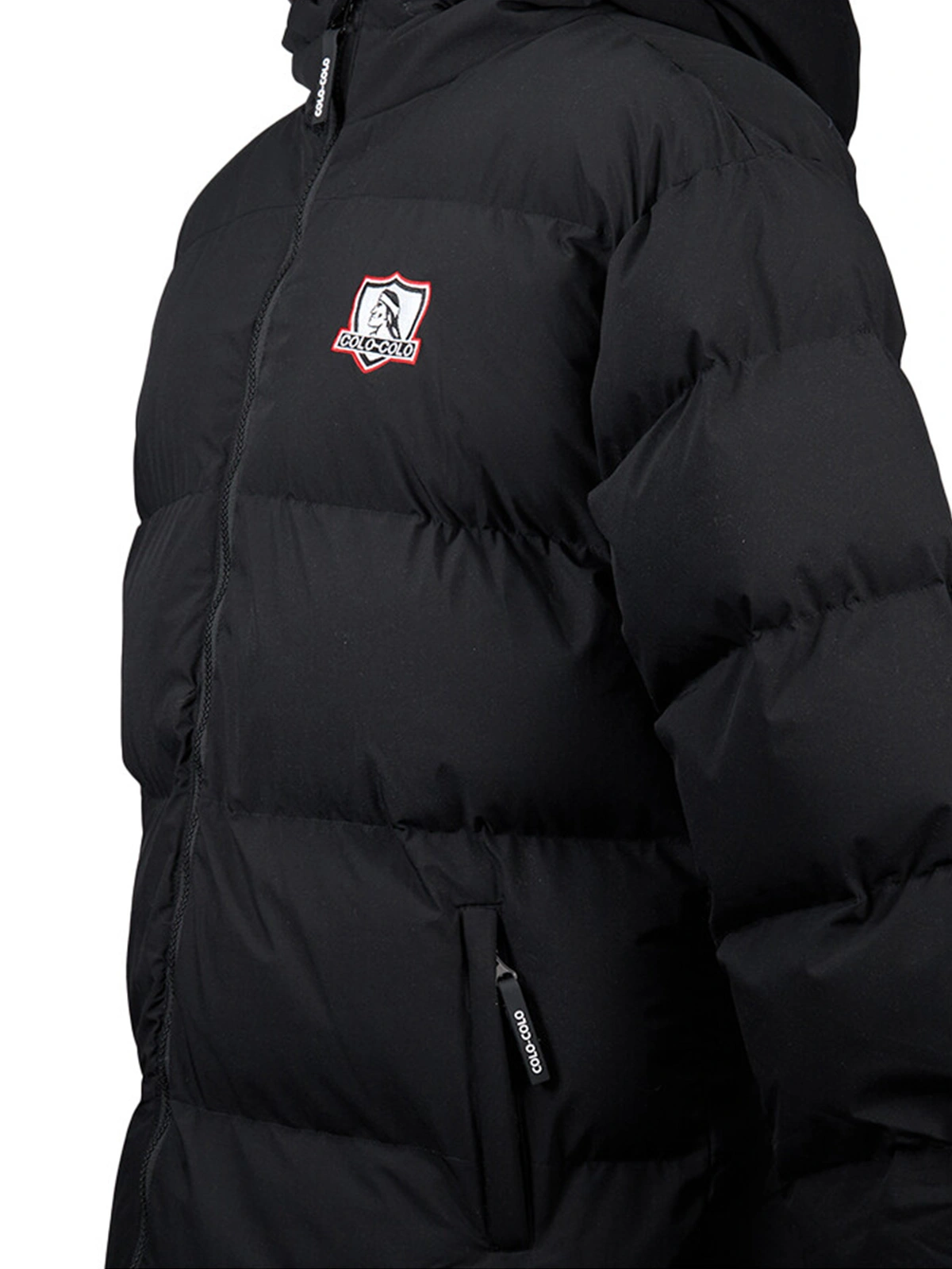 PARKA HOMBRE COLO COLO I2576 NEGRO CON GORRO MANGA LARGA 100 AÑOS
