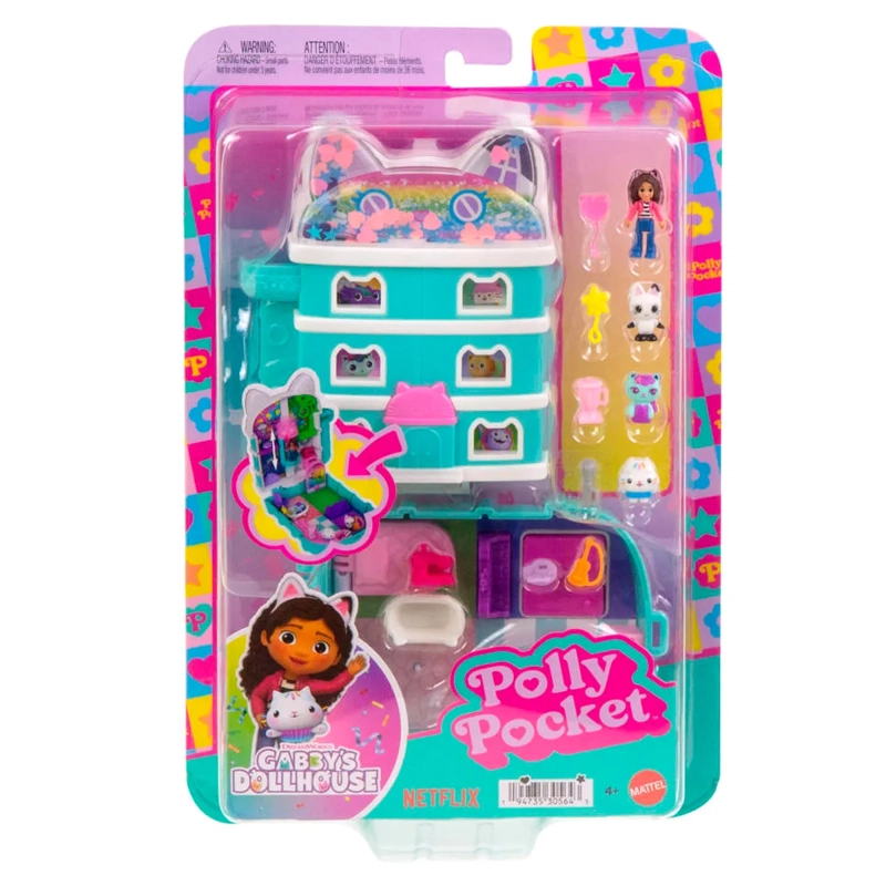 POLLY POCKET SET DE JUEGO COMPACTO GABBY'S DOLLHOUSE