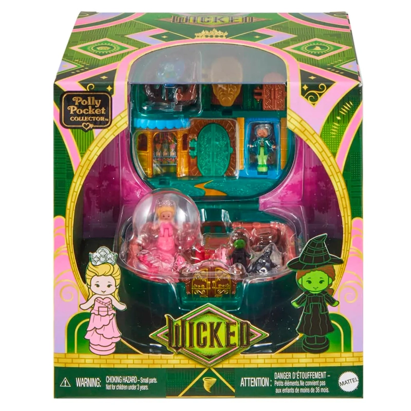 POLLY POCKET SET COLLECTOR WICKED COMPACTO 3 MUÑECAS