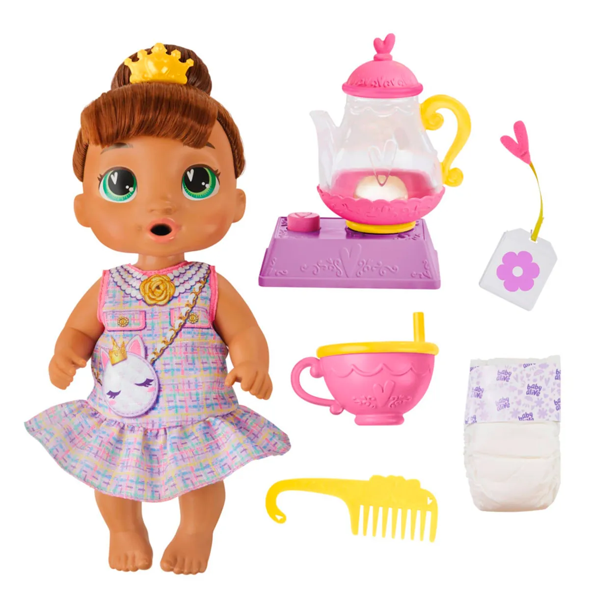 MUÑECA BABY ALIVE FIESTA DE TÉ BURBUJEANTE SOPHIA SPARKLE