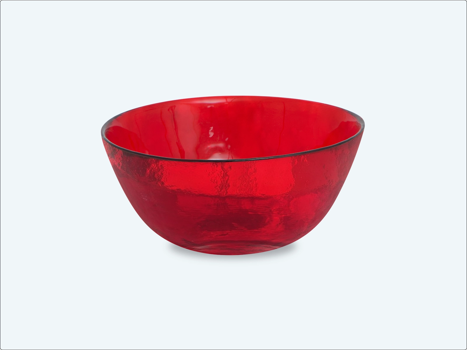 BOWL RIPLEY HOME VIDRIO ROJO 14 CM