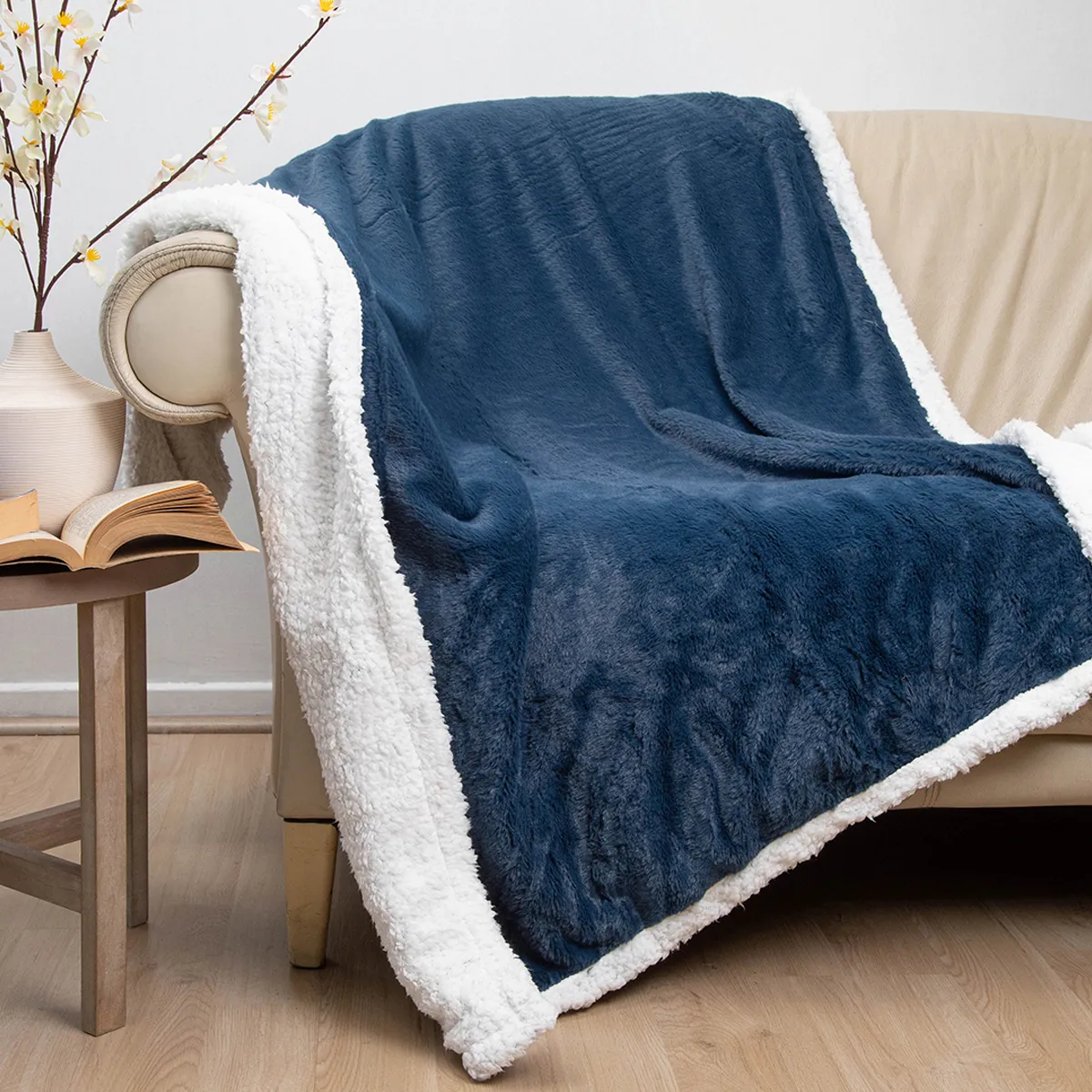 MANTA DORAL FLUFFY DELUXE AZUL
