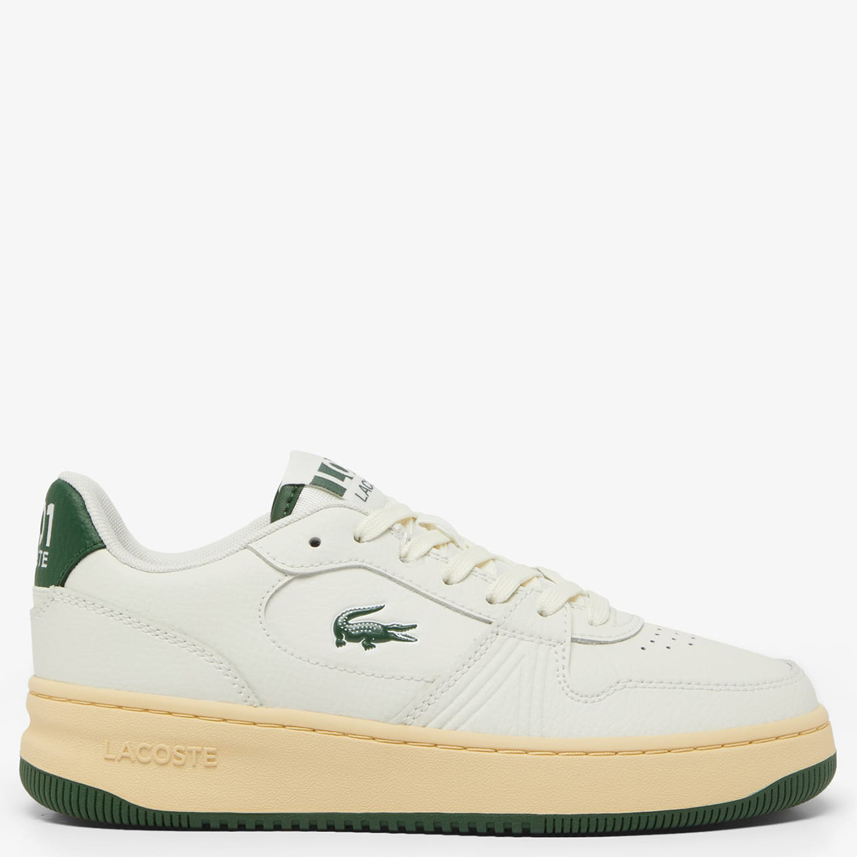 LACOSTE - ZAPATILLAS MUJER LACOSTE CASUALES BLANCO L001 SET CUERO ...