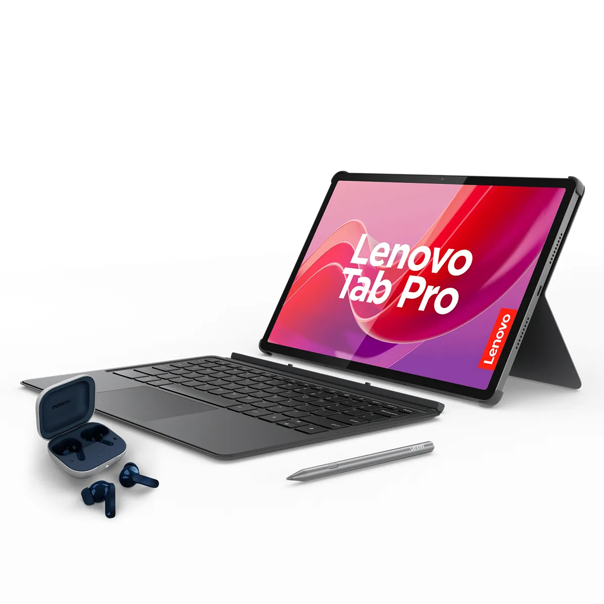 TABLET LENOVO IDEA TAB PRO 12.7 256 GB 144HZ + MOTO BUDS + TECLADO + LÁPIZ