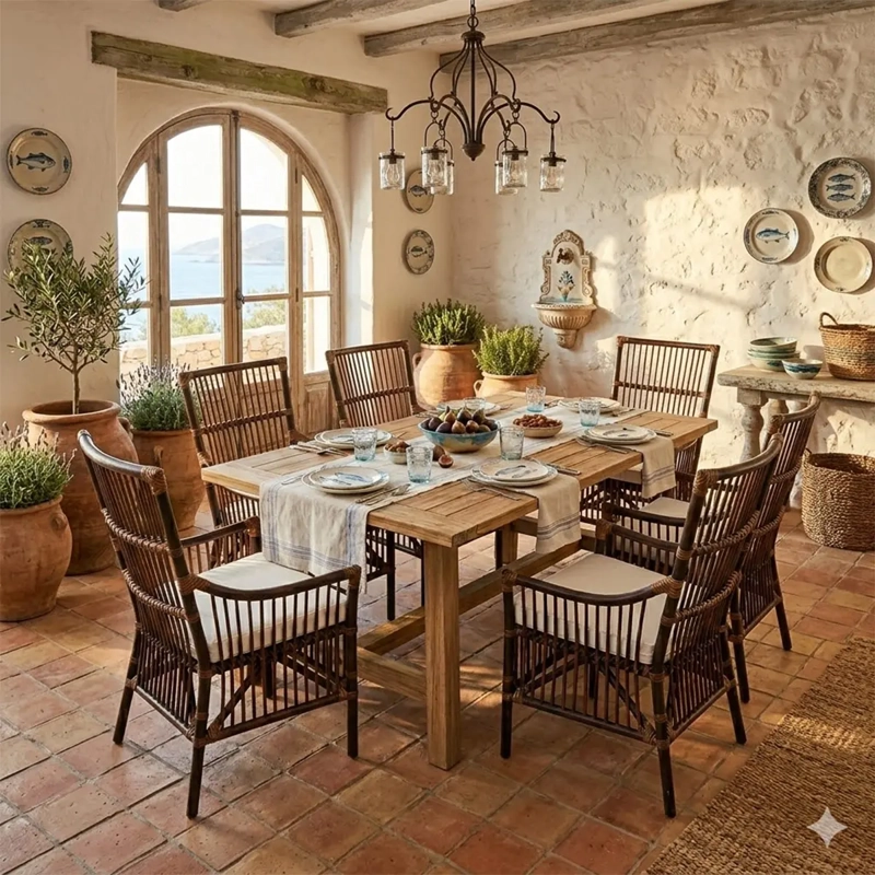 JUEGO DE COMEDOR MAISON LINETT LULU 6 SILLAS