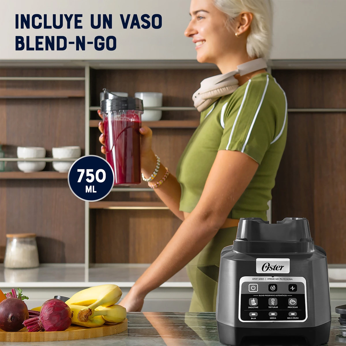 LICUADORA OSTER PROFESIONAL XTREME MIX BLSTXPG-BGW 1500W 2 LT