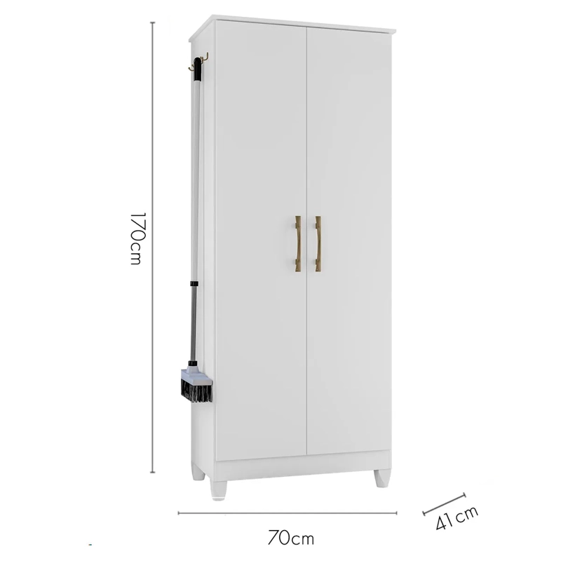 CLÓSET DI PORETTI DESIGN JADE 2 PUERTAS 2 CAJONES BLANCO