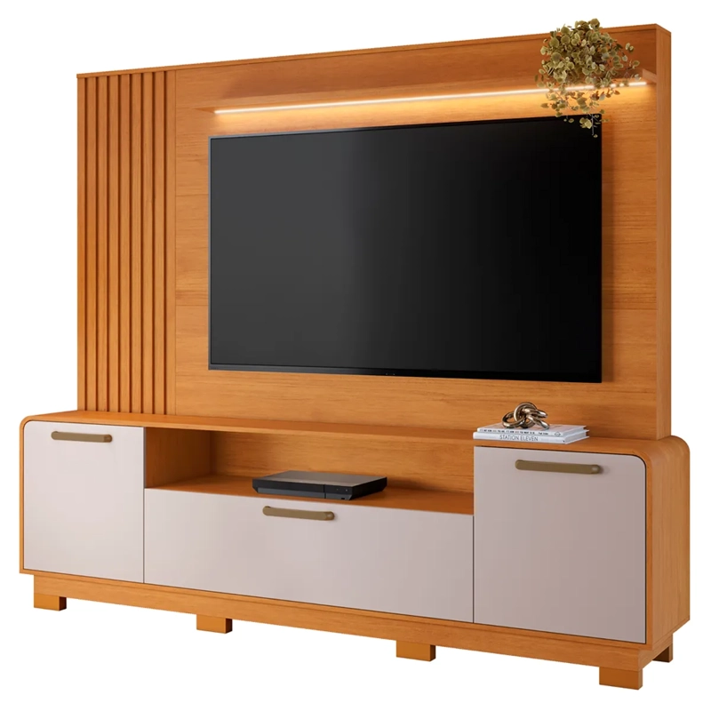 CENTRO DE ENTRETENCIÓN DI PORETTI DESIGN APEGO 65" 3P CAFÉ
