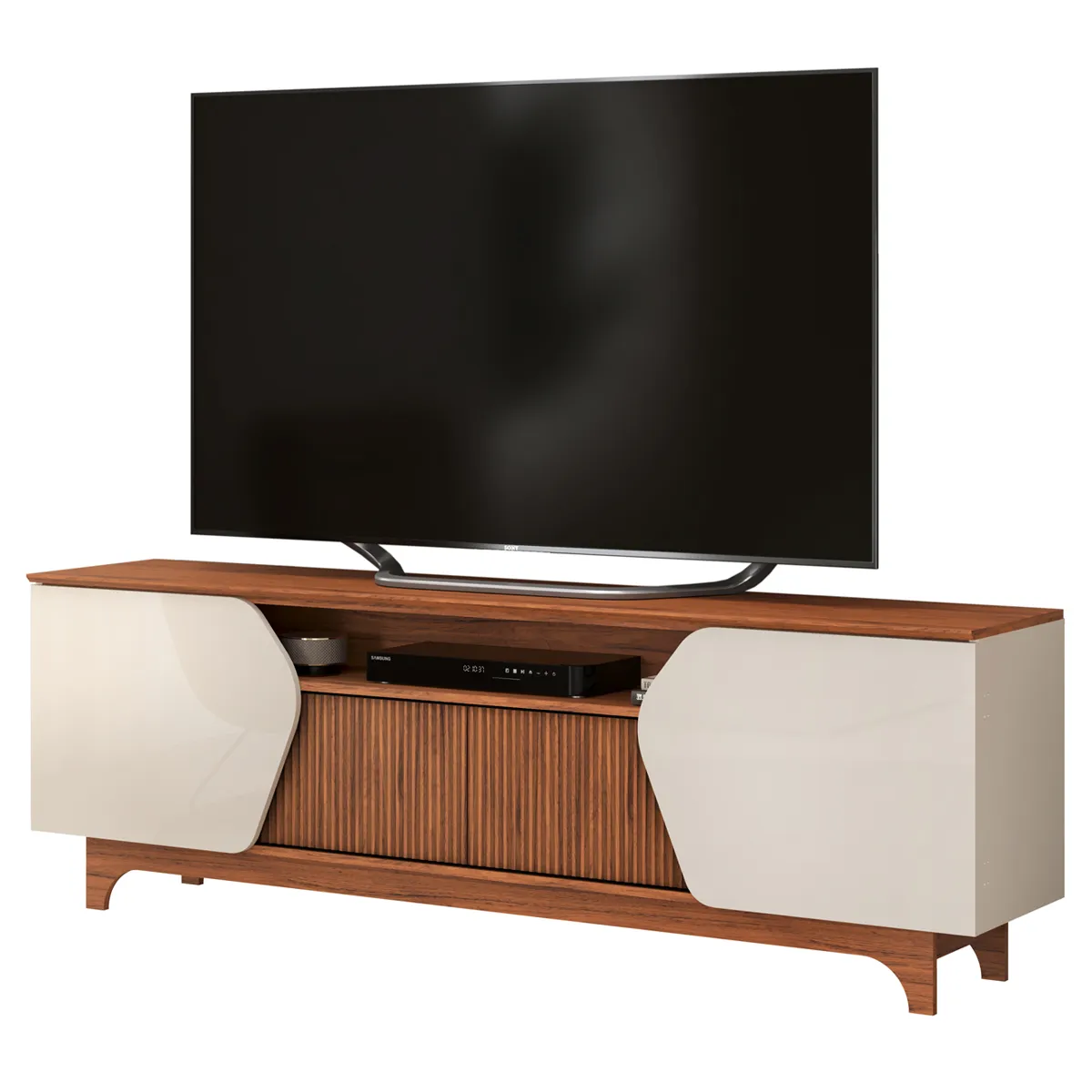 Ripley - RACK DI PORETTI DESIGN HELO 75" 4P CAFÉ CLARO