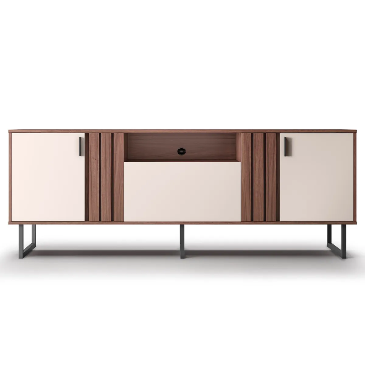 RACK DI PORETTI DESIGN JURUA 70" 3P CAFÉ OSCURO