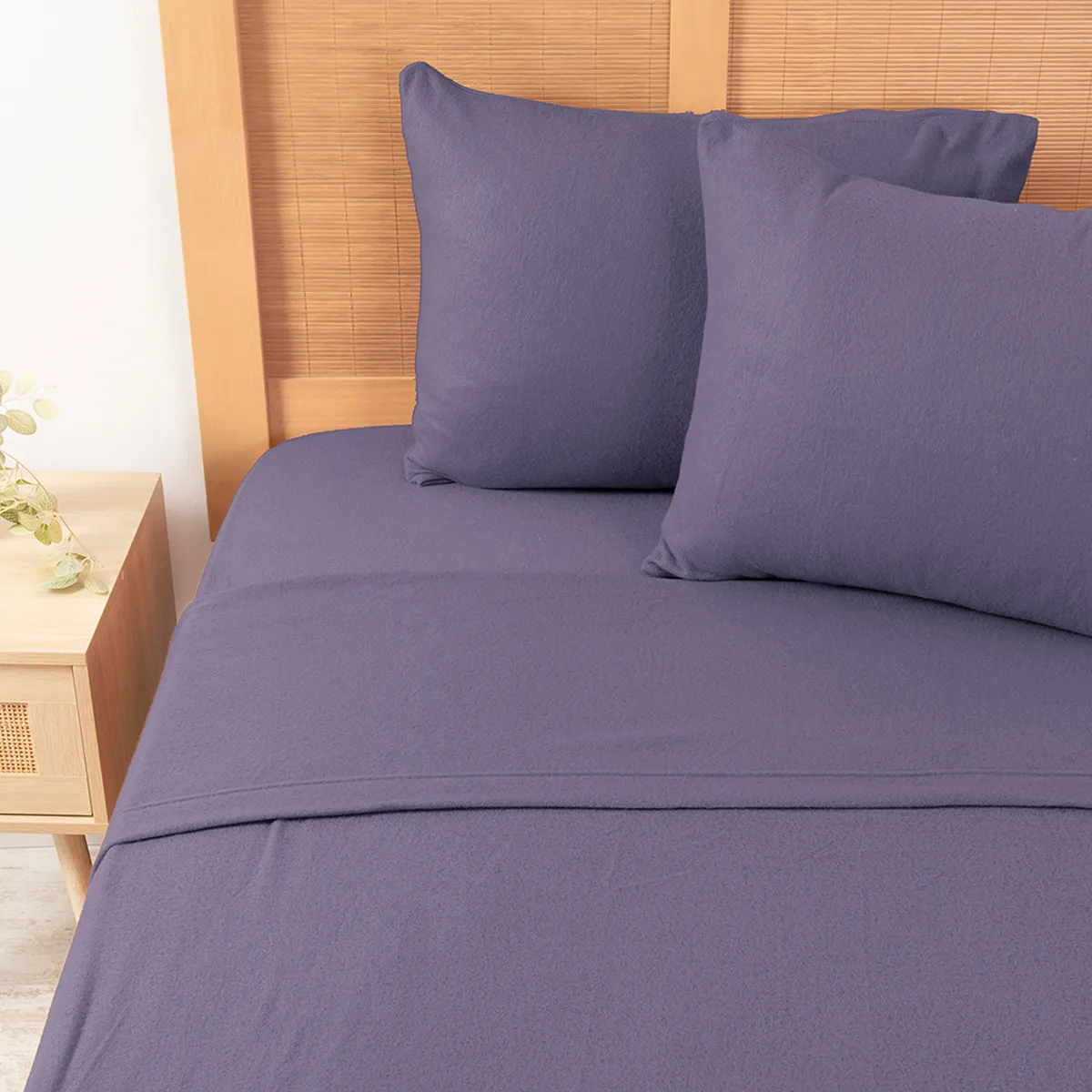 MASHINI - JUEGO DE SÁBANAS MASHINI 2PL POLAR MORADO LISA | Ofertitas
