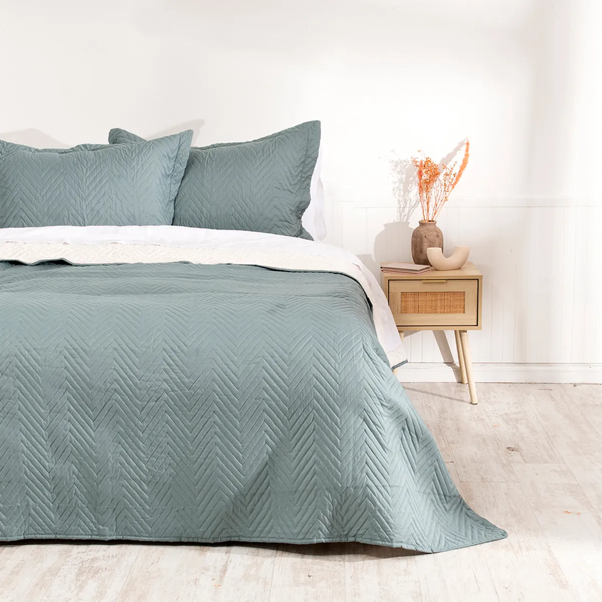 MASHINI - QUILT MASHINI SHERPA 2PL VERDE | Ofertitas
