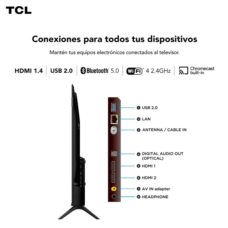 SMART TV TLC TCL QLED FHD 32” S5K