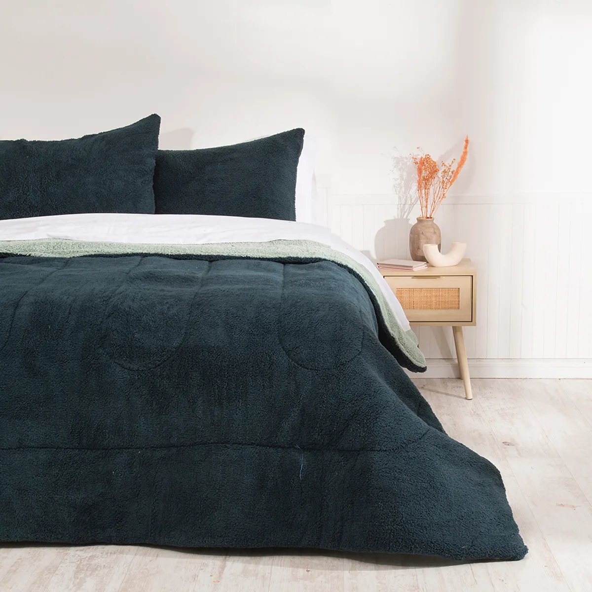 MASHINI - PLUMÓN MASHINI 2PL SHERPA AZUL/VERDE | Ofertitas