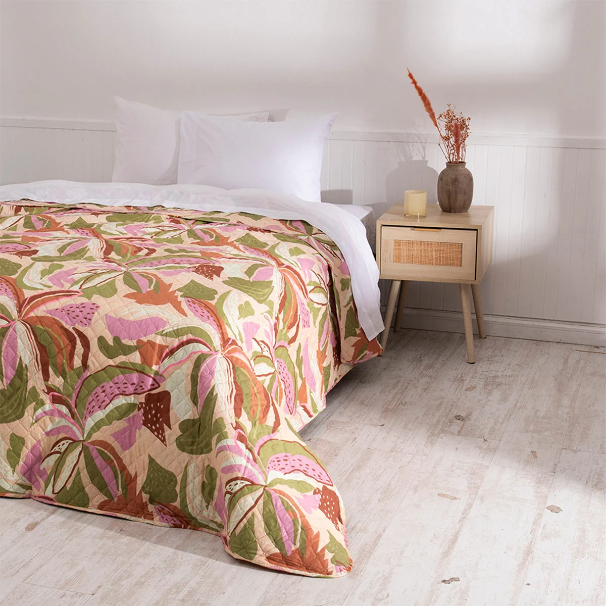 QUILT MASHINI CAST ESTAMPADO 2 PLAZAS ANTONIETA