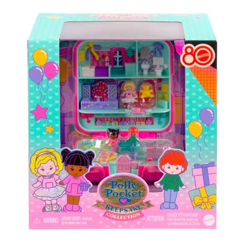 POLLY POCKET COLLECTOR SET DE COLECCIÓN COMPACTO MATTEL 80TH